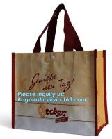 China laminated shopping tote china pp promotional woven bag,Full Color Printed Laminated Pp Woven Plastic Shopping Bag, packa for sale