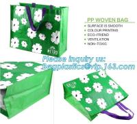 China pp woven bag, silk screen, heat transfer, glossy film lamination, offset printing, pp weaved fabric, pvc, nulon, oem, pa for sale