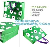 China pp woven bag, silk screen, heat transfer, glossy film lamination, offset printing, pp weaved fabric, pvc, nulon, oem, pa for sale