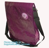 China Factory custom recyclable folding laminated pp non woven bag shopping with heat transfer printing non woven fabric carry for sale