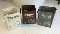 China Factory custom recyclable folding laminated pp non woven bag shopping with heat transfer printing non woven fabric carry for sale