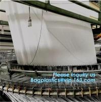 China pp woven fabric in roll，Virgin new material/White woven bag rolls / PP woven tubular fabric for making rice, fertilizer, for sale