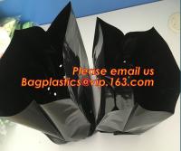 China polyethylene black grow bags plastic plant pot seeding nursery bags,Effective UV Stabilized Black White Plastic Growing for sale