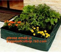 China 40 Gal Grow Biodegradable Garden Bags Aeration Fabric Pots Breathable With Handles for sale