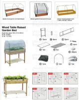 China raised garden bed,multifuctional tarp,bale net wrap,pp raised garden planters,potting bench,tool-free raised garden beds for sale