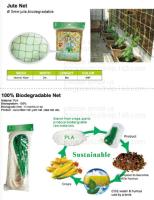 China 100% Biodegradable mulch, biological degradation processes, fruit box,flower pot,jute cloth,cultivating bag,jute net,net for sale