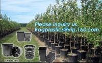 China mini plastic nursery pots flower pots for herb seedling,cheap price black plastic nursery pots flexible soft pot, seedli for sale