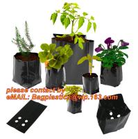 China Planters Biodegradable Garden Bags , Flower Plant Bags Plant Grow Nursery Poly Pots for sale