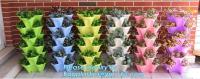 China Green Garden Sacks Strawberry Hydroponic Vertical Farming Planter Pots Nursery Succulents for sale