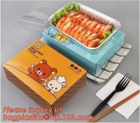 China With paper lids clear lids FDA certificate food grade disposable 700 1000ml 1200ml 7