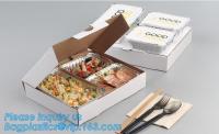 China Food grade aluminium foil container/ carryout lunch box/tray with Cardboard Lid,airline foil food container bagplastics for sale