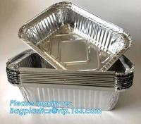 China Manufacturer low price food waterproof food aluminium foil cake containers,Disposable to go Aluminum Foil Sealing Food C for sale