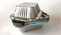 China Manufacturer low price food waterproof food aluminium foil cake containers,Disposable to go Aluminum Foil Sealing Food C for sale