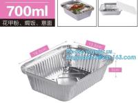 China Airline Aluminum Tray Smooth-Wall Foil Food Containers With Lids Airline Catering,Catering disposable takeaway fast food for sale