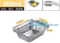 China Airline Aluminum Tray Smooth-Wall Foil Food Containers With Lids Airline Catering,Catering disposable takeaway fast food for sale