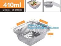 China Airline Aluminum Tray Smooth-Wall Foil Food Containers With Lids Airline Catering,Catering disposable takeaway fast food for sale