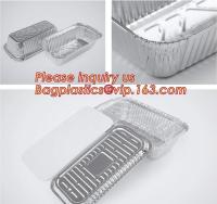 China Takeaway oven safe fast food take out disposable aluminum foil container,compartment round airline food aluminum foil co for sale