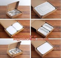 China Food baking household aluminum foil container for fast food,150ml Disposable Food Grade Smooth Wall Color Coated Aluminu for sale