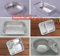 China sealable aluminum foil takeaway containers,different shapes capacity take away disposable aluminum foil food container/t for sale