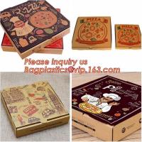 China Kraft Pizza Paperboard Take Out Containers cheap pizza delivery box Packing Boxes,recyclable Pizza packaging boxes bagea for sale