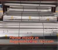 China Aluminum foil jumbo roll 8011 for food packaging,10 micron 300 / 290 / 280mm 8011 alloy food grade household packaging a for sale