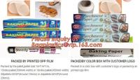 China Food Wrapping Use Greaseproof Printed Baking Paper Parchment Paper for barbecue,40gsm Greaseproof Cooking Baking Parchme for sale