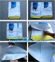 China kraft paper bag/pp woven animal feed packaging bag / cat sandbag,kraft paper laminated pp woven cement valve bag, bageas for sale
