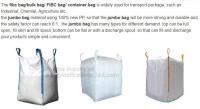 China China Factory price 100% new material 1 ton 1.5 ton PP bulk bag woven big bag jumbo bags FIBC,polypropylene pp woven bul for sale