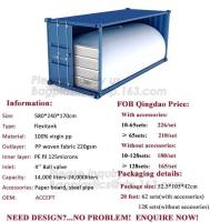 China big storage bag palm oil flexi bag price flexitank 20ft,flexitank/ liquid bag for bulk Diesel oil with full set of acces for sale