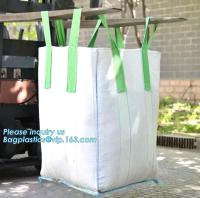 China Firewood / Sand PP Woven Big Bag 500kg -1500kg Flat Bottom Open Mouth Virgin for sale