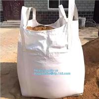 China Firewood / Sand PP Woven Big Bag 500kg -1500kg Flat Bottom Open Mouth Virgin for sale