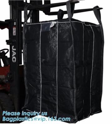 China 1 Ton 2 Ton PP Woven Big Bags Shipping Jumbo Bulk Bag 2 Loops Pp Woven Big Bag for sale