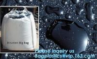 China Bitumen Big FIBC Jumbo Bags Bottom Spout , Inner Liner Bag Ventilated Breathing for sale