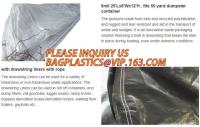 China Large durable drawstring dumpster container liner for garbage disposable,dump truck liner |plastic bed liners for dumpst for sale