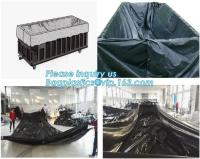 China Roll-Off drawstring Containers liner Drawstring Dumpster Container Liners, Drawstring Open Top Dumpster Container Liners for sale