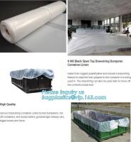 China Transparent Open Top 8mil Roll Off Container Liners,6 Mil Waterproof Open Top Roll Off Container Liners,Outdoor Dumpster for sale