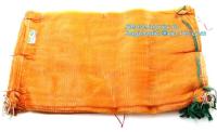 China 21*31cm Portable PE Fruit Oyster Onion Raschel Mesh Soap Net Bag With Handle,Cheap PP/PE Knitted plastic raschel leno me for sale