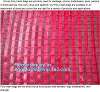 China Plastic PE raschel mesh net bags for potato onion,potato bags raschel mesh bags,30x47cm gold yellow HDPE material rasche for sale