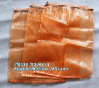 China PP woven recycle potato mesh bag,mesh potato bags, onion sack, raschel mesh bag,raschel mesh bag for packing firewood for sale