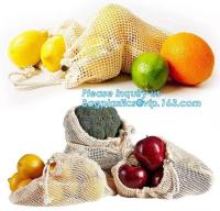 China Cotton Mesh Net Bag / Shopping Tote Bag Reusable Net Cotton Mesh for sale