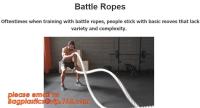China 12 Power Packed Battle Rope Exercises, Crossfit Battle power ropes for training, GYM rope rings for fitness training for sale
