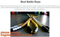 China 12 Power Packed Battle Rope Exercises, Crossfit Battle power ropes for training, GYM rope rings for fitness training for sale