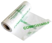 China 100% Compostable Shopper, Biodegradable handle handy Carrier Eco Bio starch plant Biodegradable T-Shirt Bags With Logo for sale