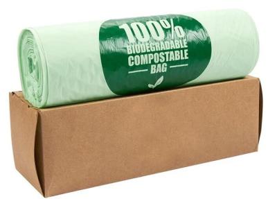 China OEM Biodegradable Compost Bags On Roll Supermarket Food Waste Caddy Liner for sale