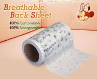 China Film Biodegradable Compost Bags , Biodegradable Packaging Bags For Baby Breathable Back Sheet for sale