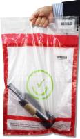 China Coin Bank Safety Deposit Security Bag / Evident Proof Plastic Coin Security Sealing Bag for sale