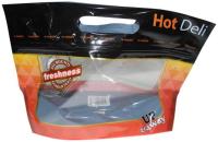China Rotisserie Chicken Packaging Side Gusset Bags , Quad Sealed Bags for sale