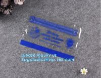 China Pvc Travel Slider Zipper Bags Pvc Zipper Slider Pencil Bag Handle for sale