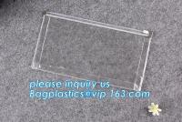 China Pvc Travel Slider Zipper Bags Pvc Zipper Slider Pencil Bag Handle for sale