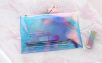 China Eva Clear Vinyl Makeup Cosmetic Bag , Cosmetic Travel Bag Promotional for sale